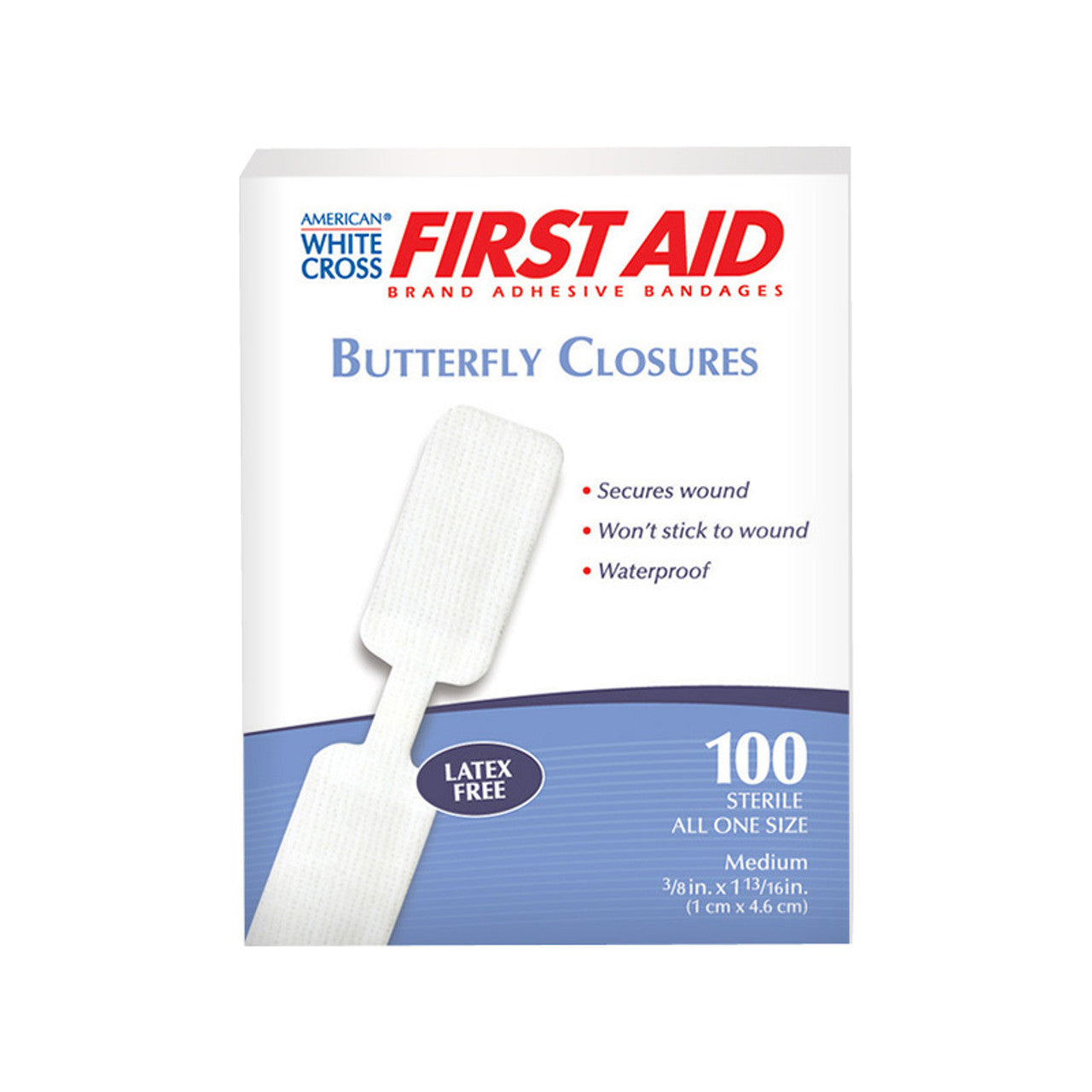 Butterfly Closures (M), Waterproof, 1 x 4.6 cm (100/Box) – Pacific ...