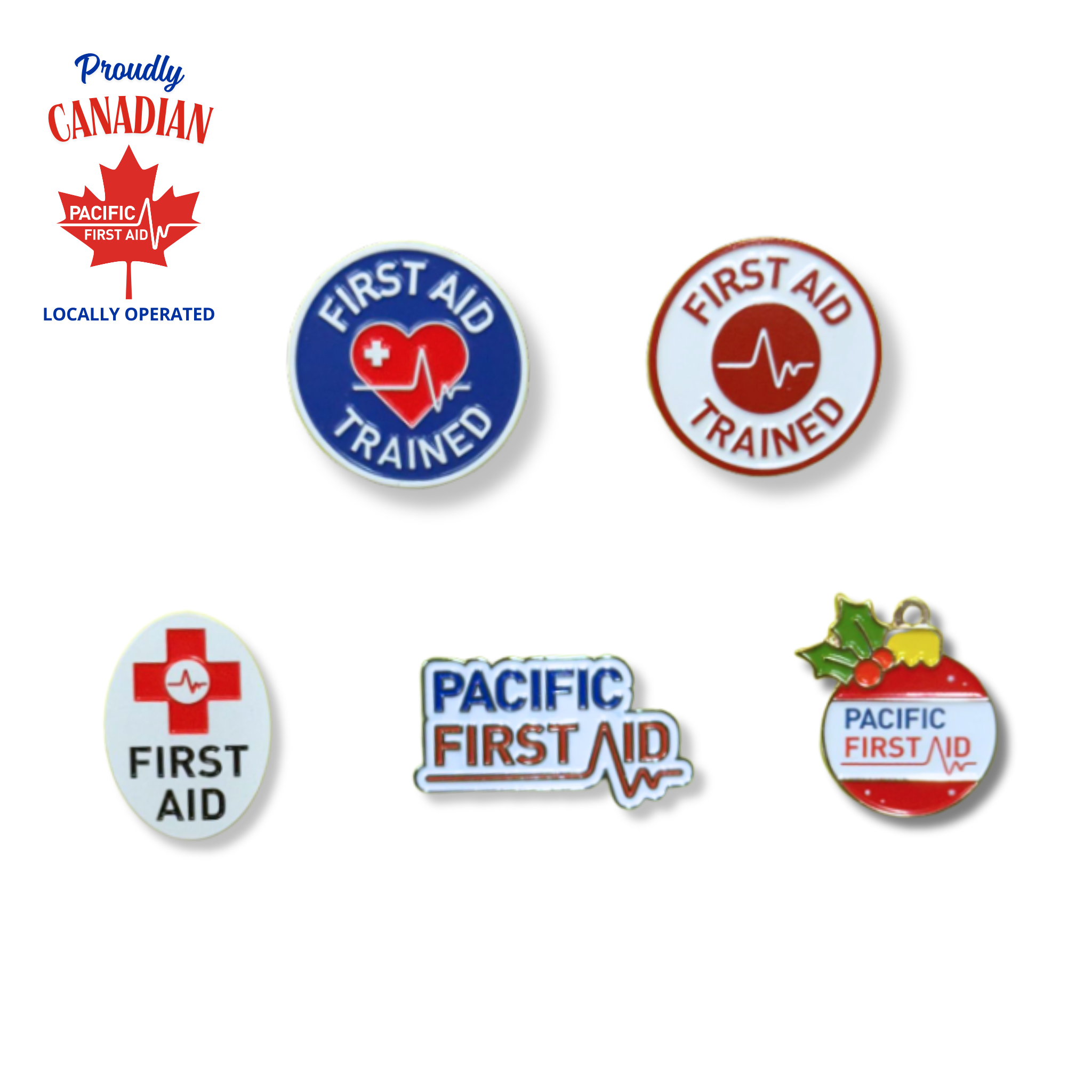 1-Inch First Aid Enamel Pins | Training, Safety, and Instructor ...