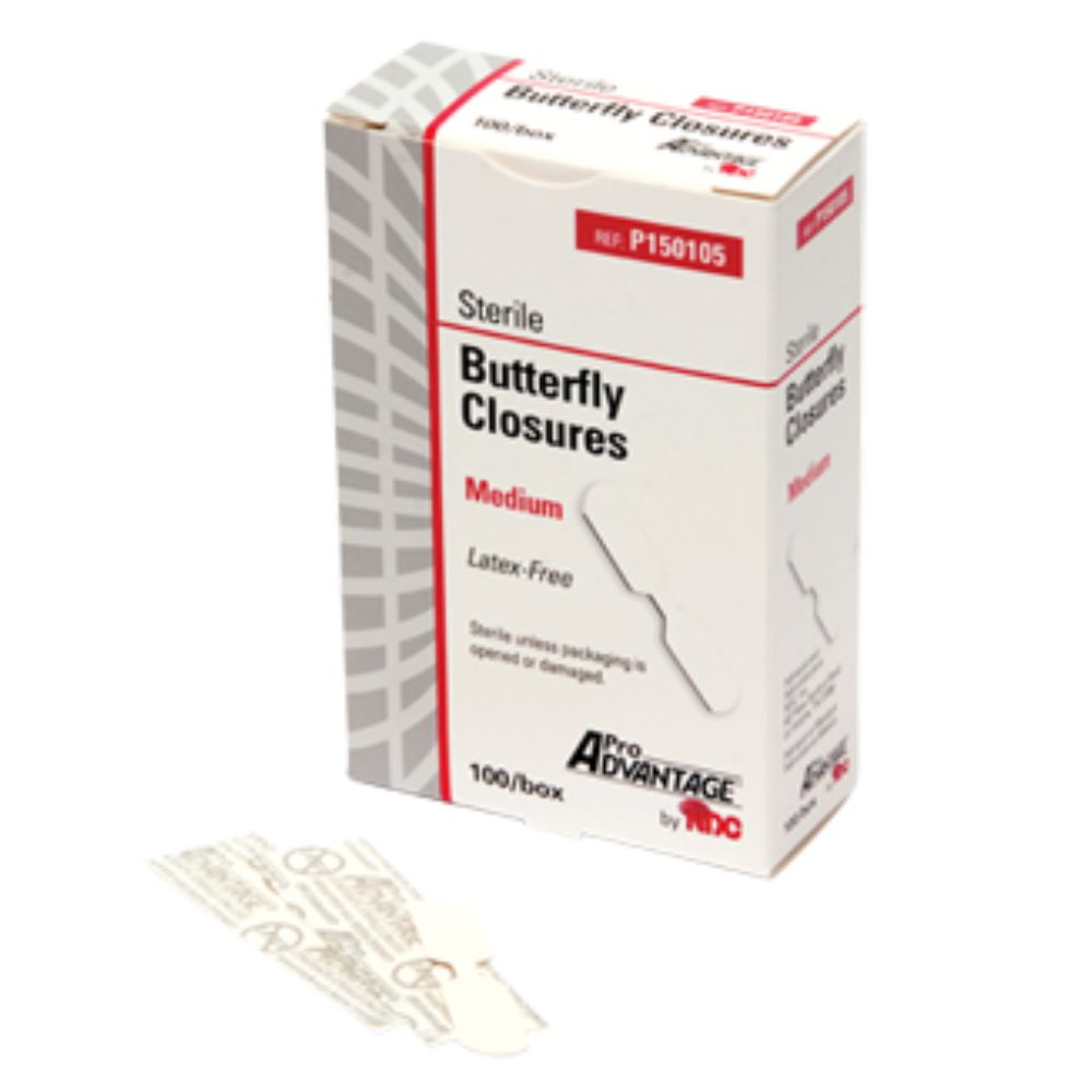 Butterfly Closures (M), Waterproof, 1 x 4.6 cm (100/Box) – Pacific ...