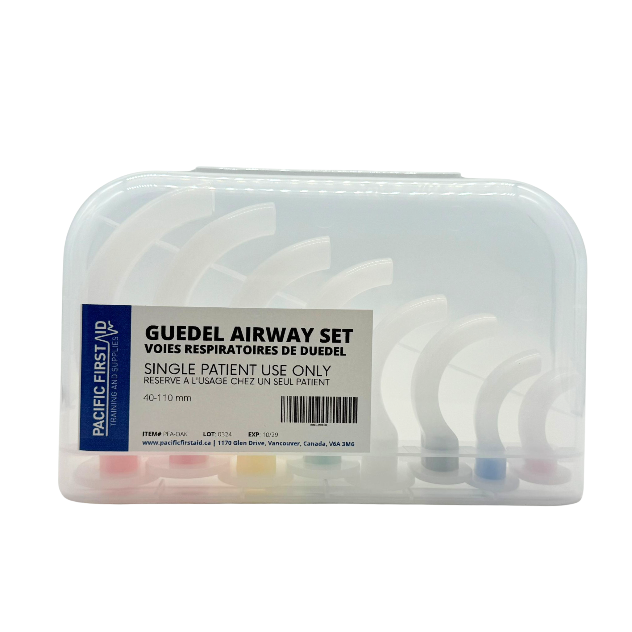 Guedel Airway Set – Pacific First Aid