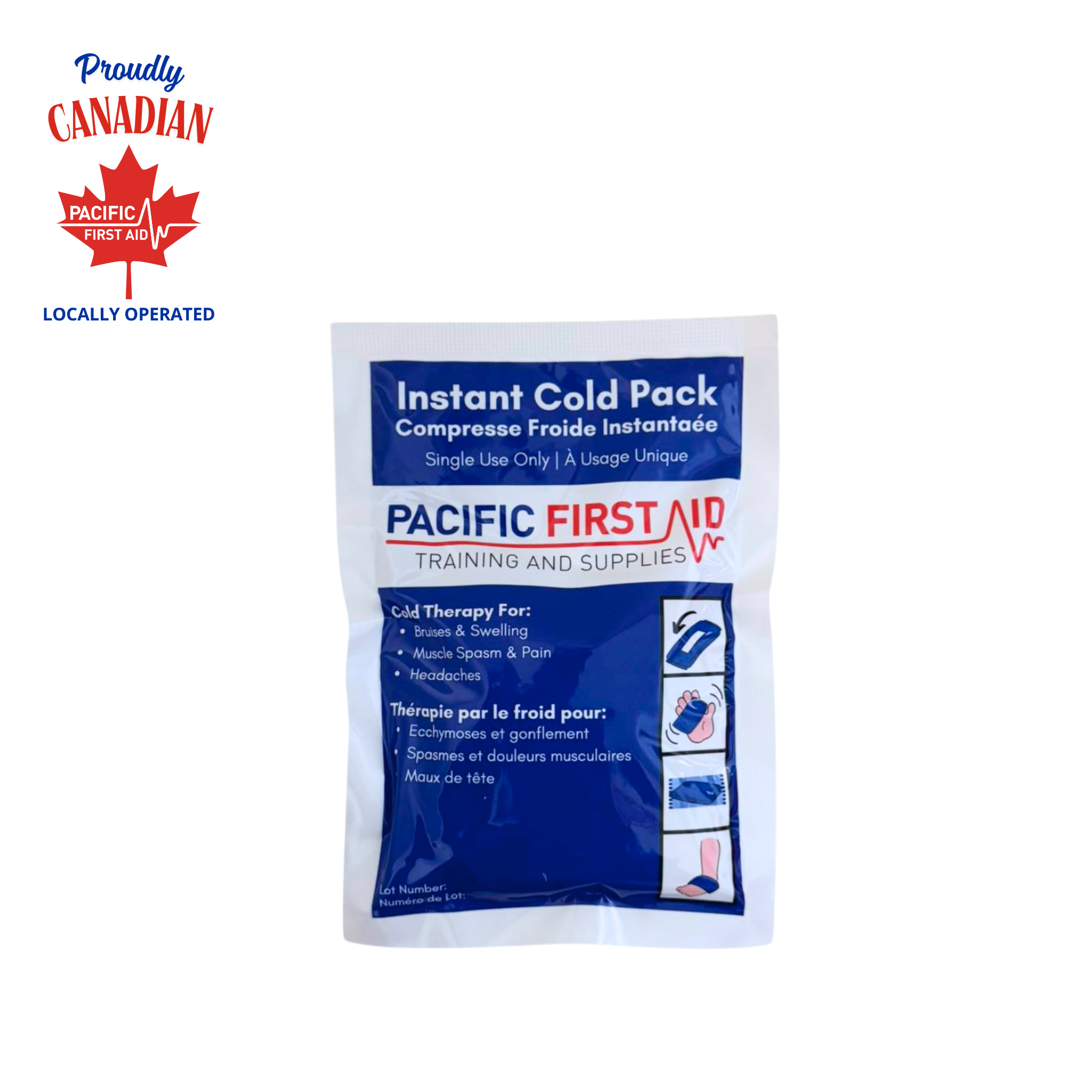 Small Instant Cold Pack 4" x 5" – Disposable | Pacific First Aid