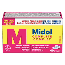 Midol Complete 500mg - 40 tablets – Pacific First Aid