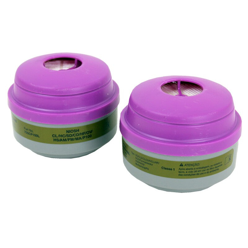 Pack of 2 MC/P100 Filter Cartridges for Honeywell™ Series Half Masks ...